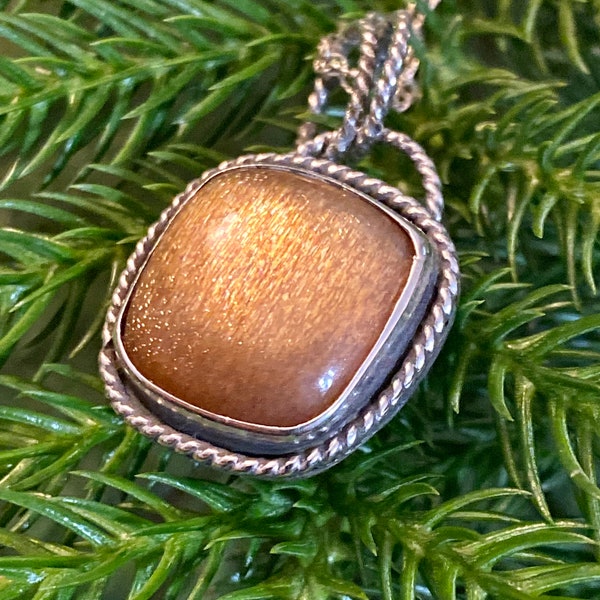 Sunstone Pendant - Etsy