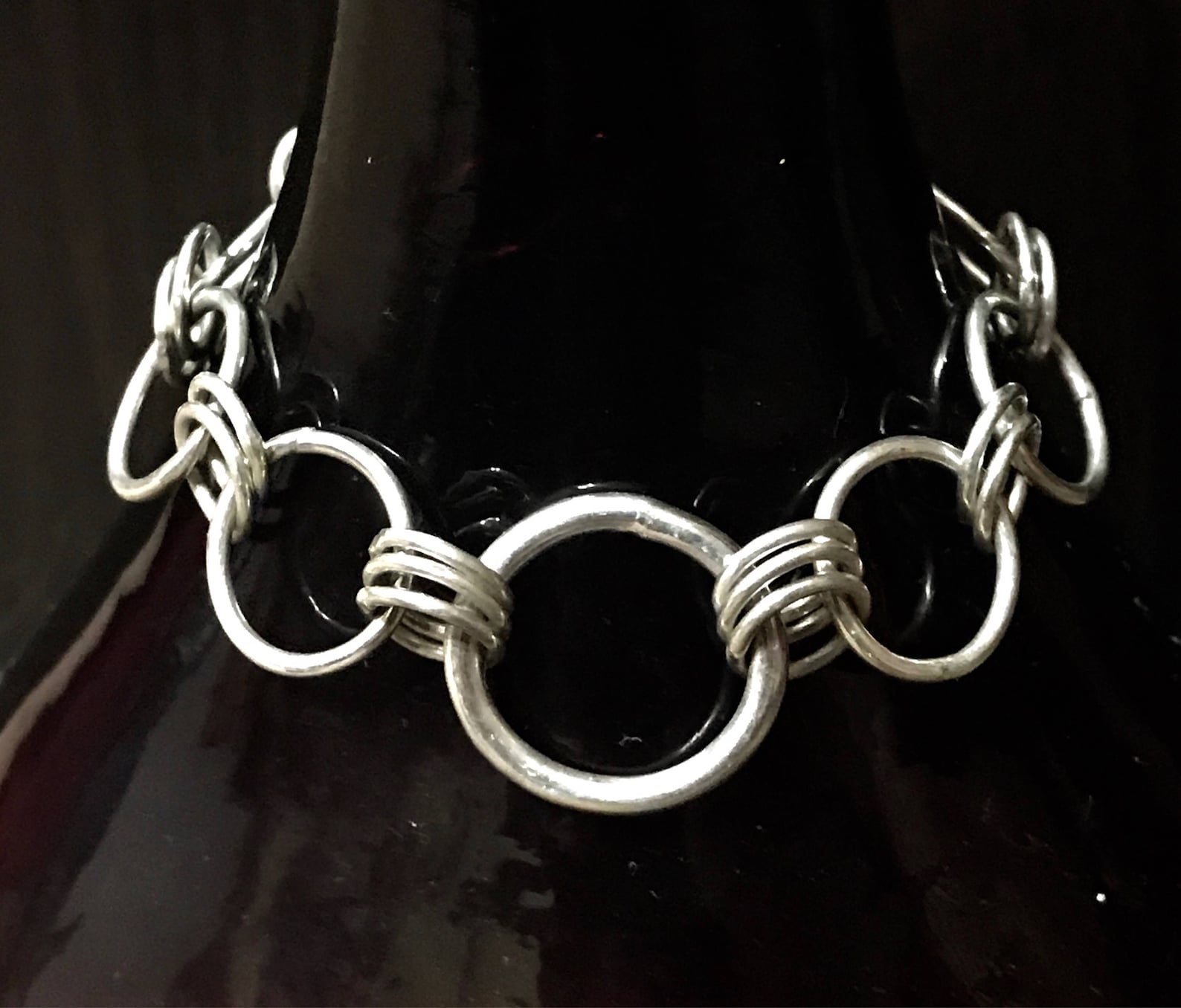 Sterling Silver Link Bracelet - Etsy
