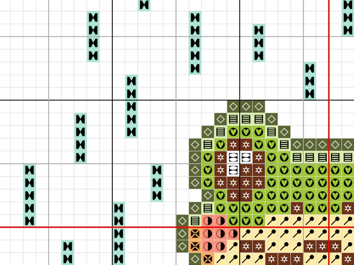 Cute Frog Cross-stitch Pattern - PDF Instant Download | Embroidery ...