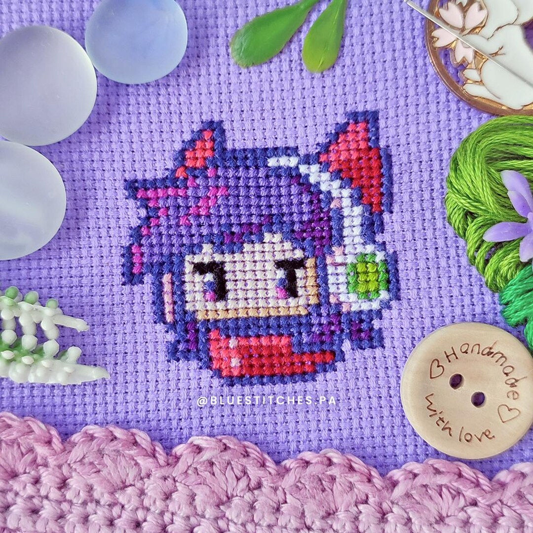 Arcade Ahri Icon Cross-stitch Pattern - League of Legends - PDF Instant ...