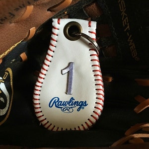 Rawlings Baseball Leather Personalized Keychain--great Baseball Gift ...