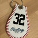 Rawlings Baseball Leather Personalized Keychain--great Baseball Gift ...