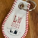 Rawlings Baseball Leather Personalized Keychain--great Baseball Gift ...