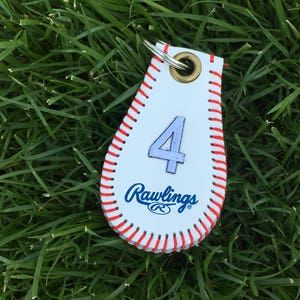 Rawlings Baseball Leather Personalized Keychain--great Baseball Gift ...