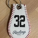 Rawlings Baseball Leather Personalized Keychain--great Baseball Gift ...