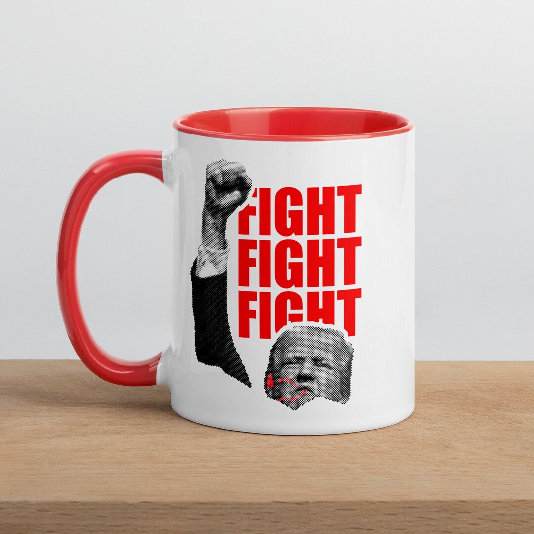 TRUMP Fight Coffee Mug: MAGA Ceramic Tea Cup - Etsy