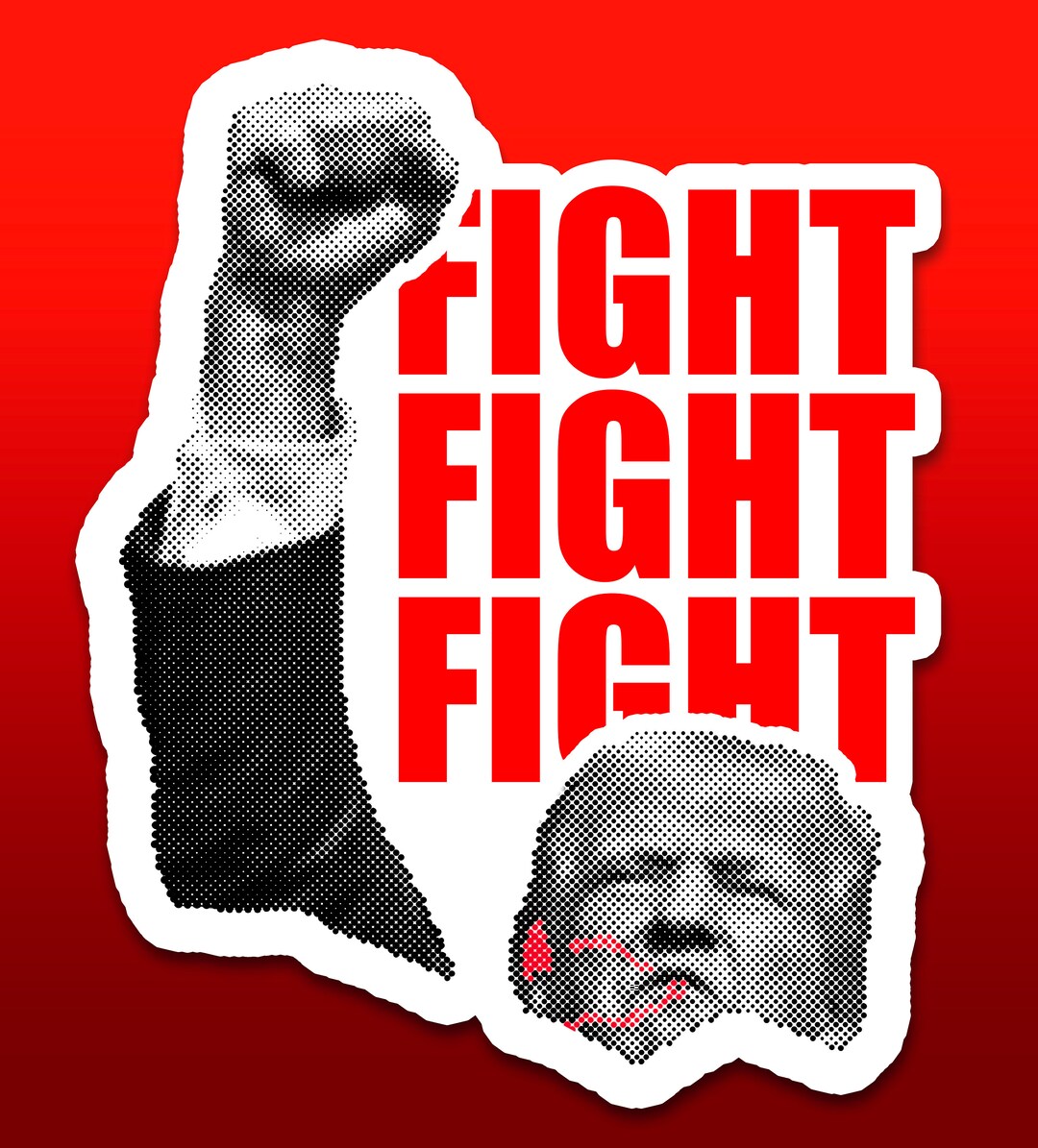 Trump Fight Sticker, MAGA Sticker, Donald Trump Sticker, Trump Car ...