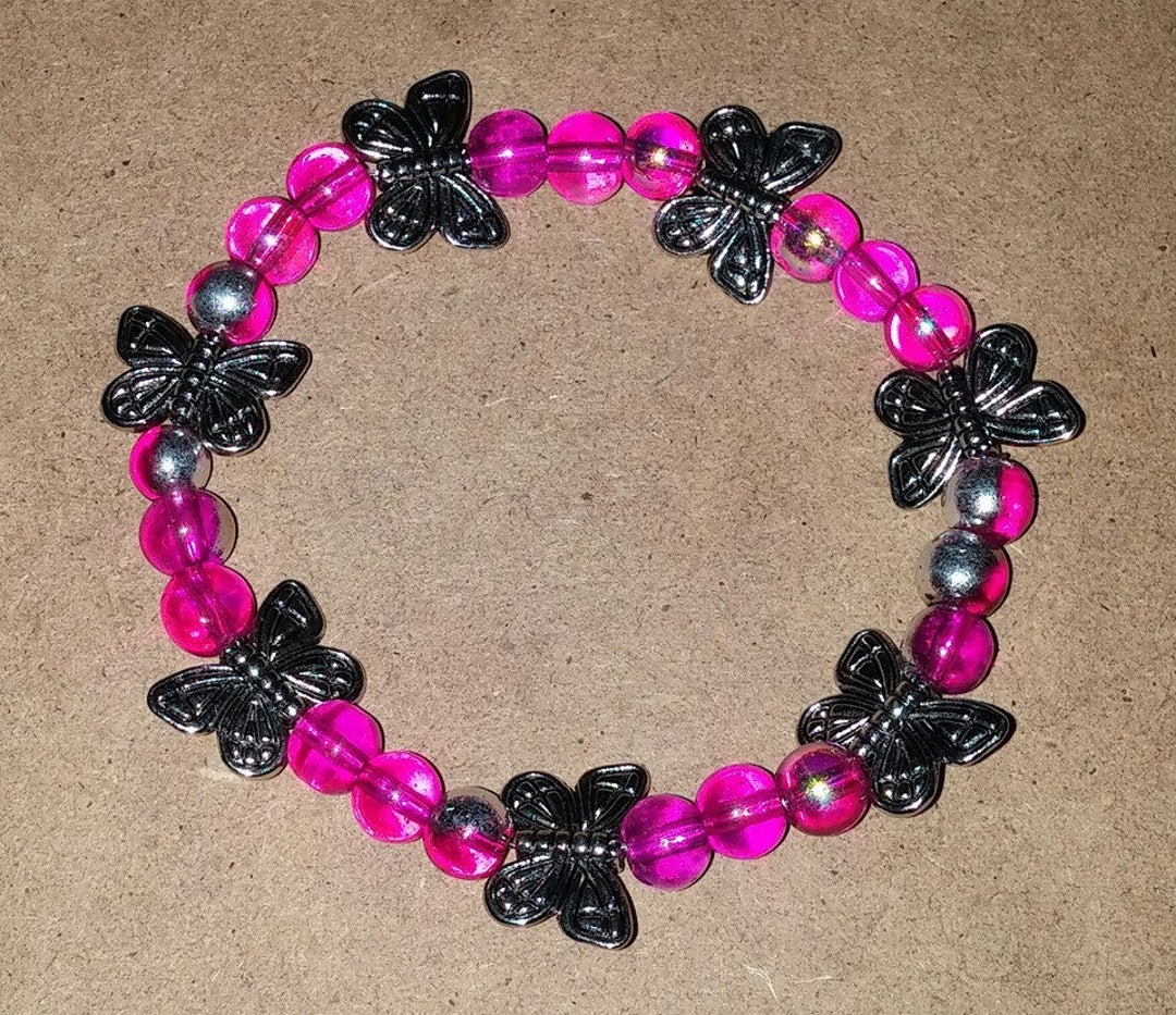 Butterfly Stretch Bracelet (CHOOSE YOUR COLOR) - Etsy