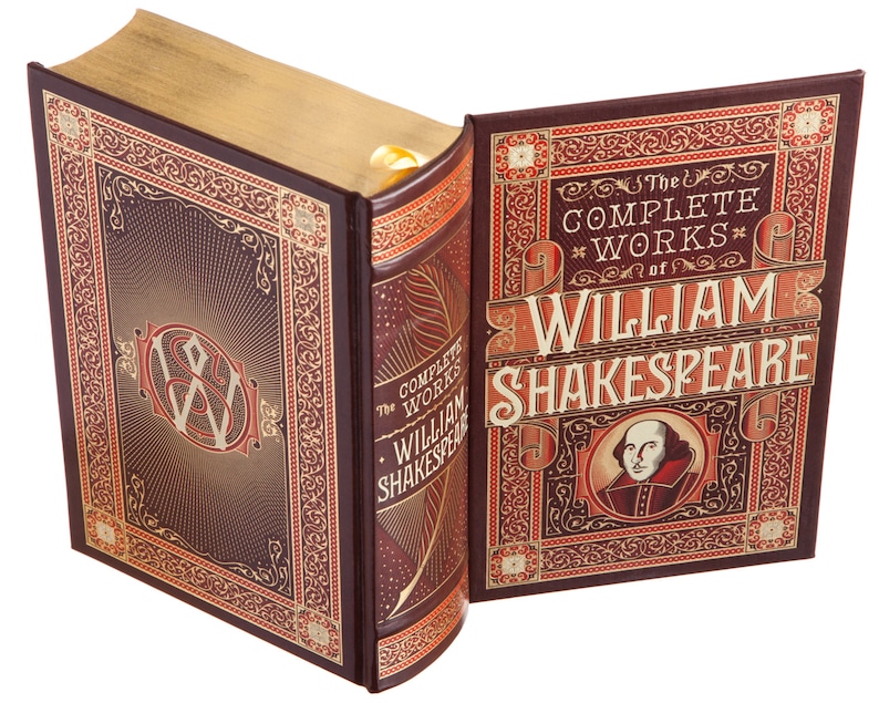 William Shakespeare Book Safe: Leather Hollow Book With Magnetic ...