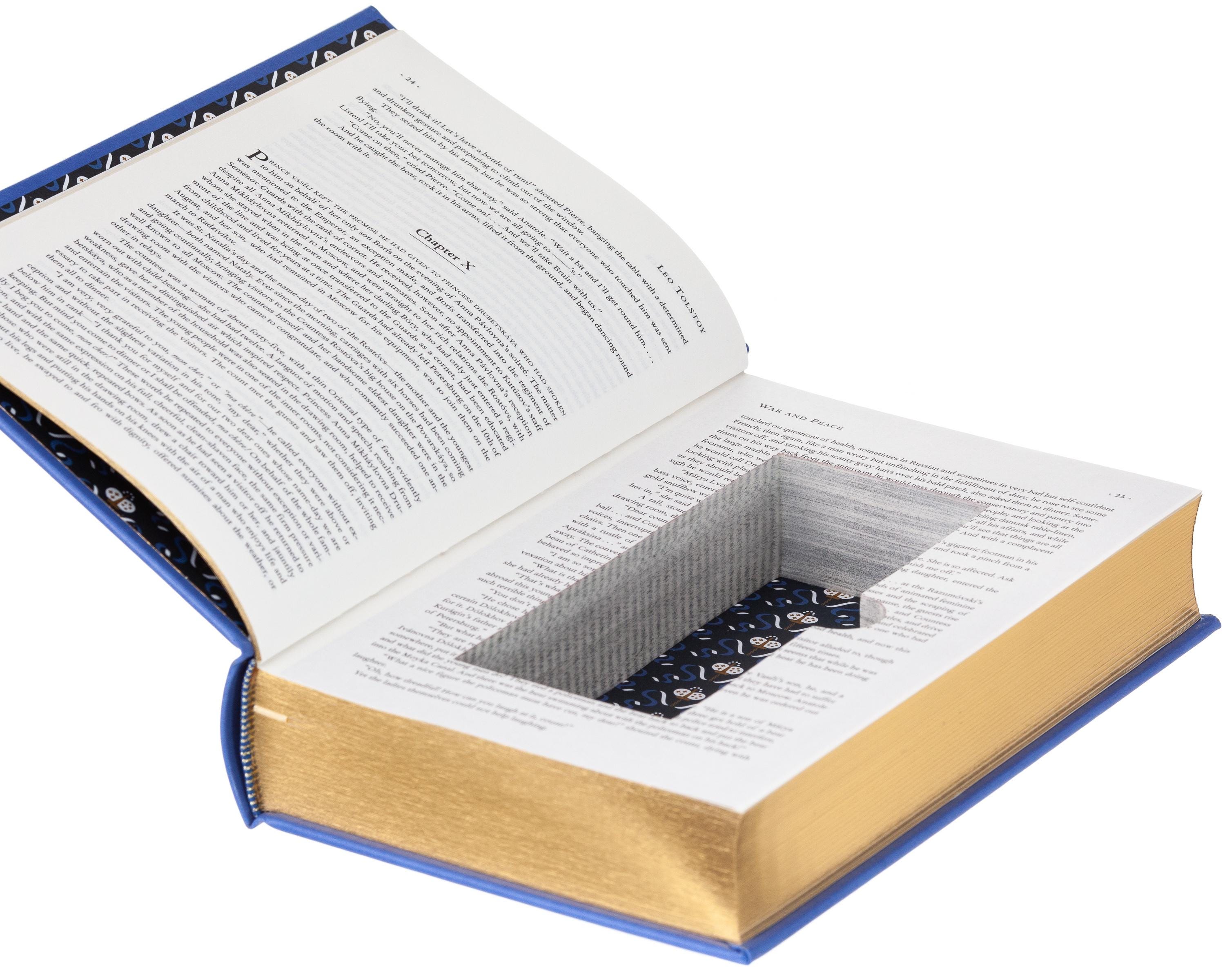 Real-book Cash Box With Magnetic Closure (leather-bound) (various ...