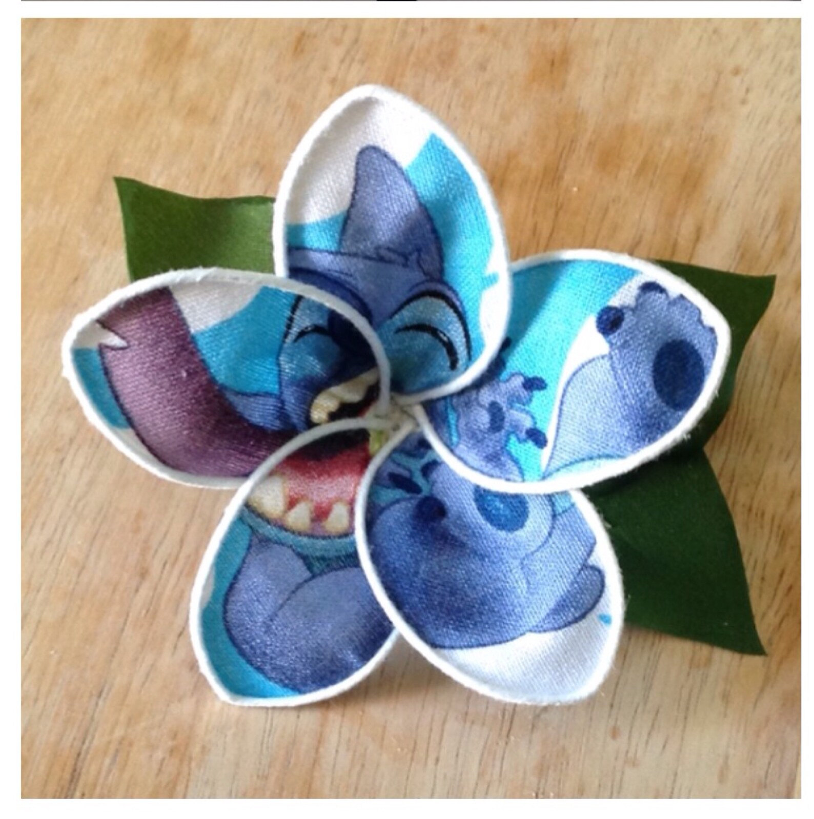 Lilo & Stitch Hawaiian Plumeria Fabric Flower Hair Pick / Clip - Etsy UK