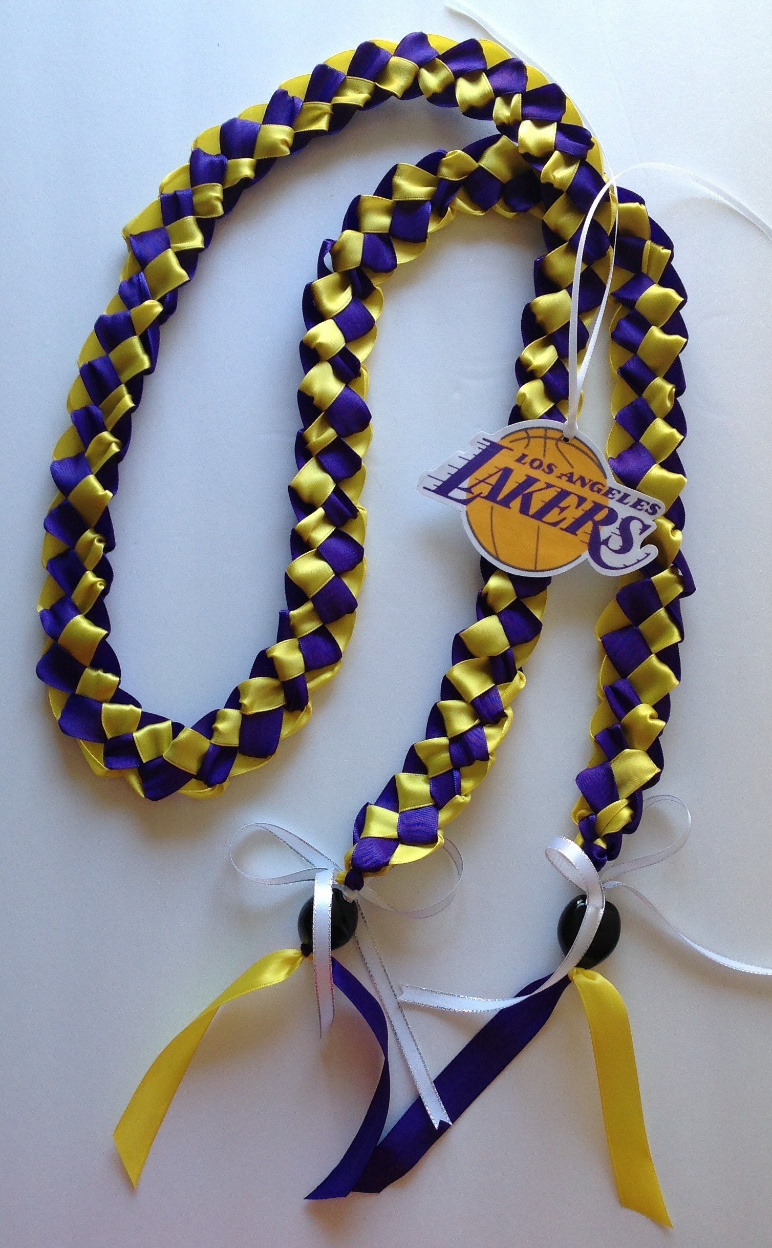 Los Angeles Lakers Themed Hawaiian Ribbon LEI Graduation | Etsy
