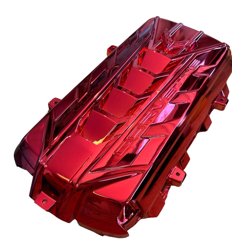 2020-2024 C8 Corvette Engine Cover Kandy Red Chrome - Etsy