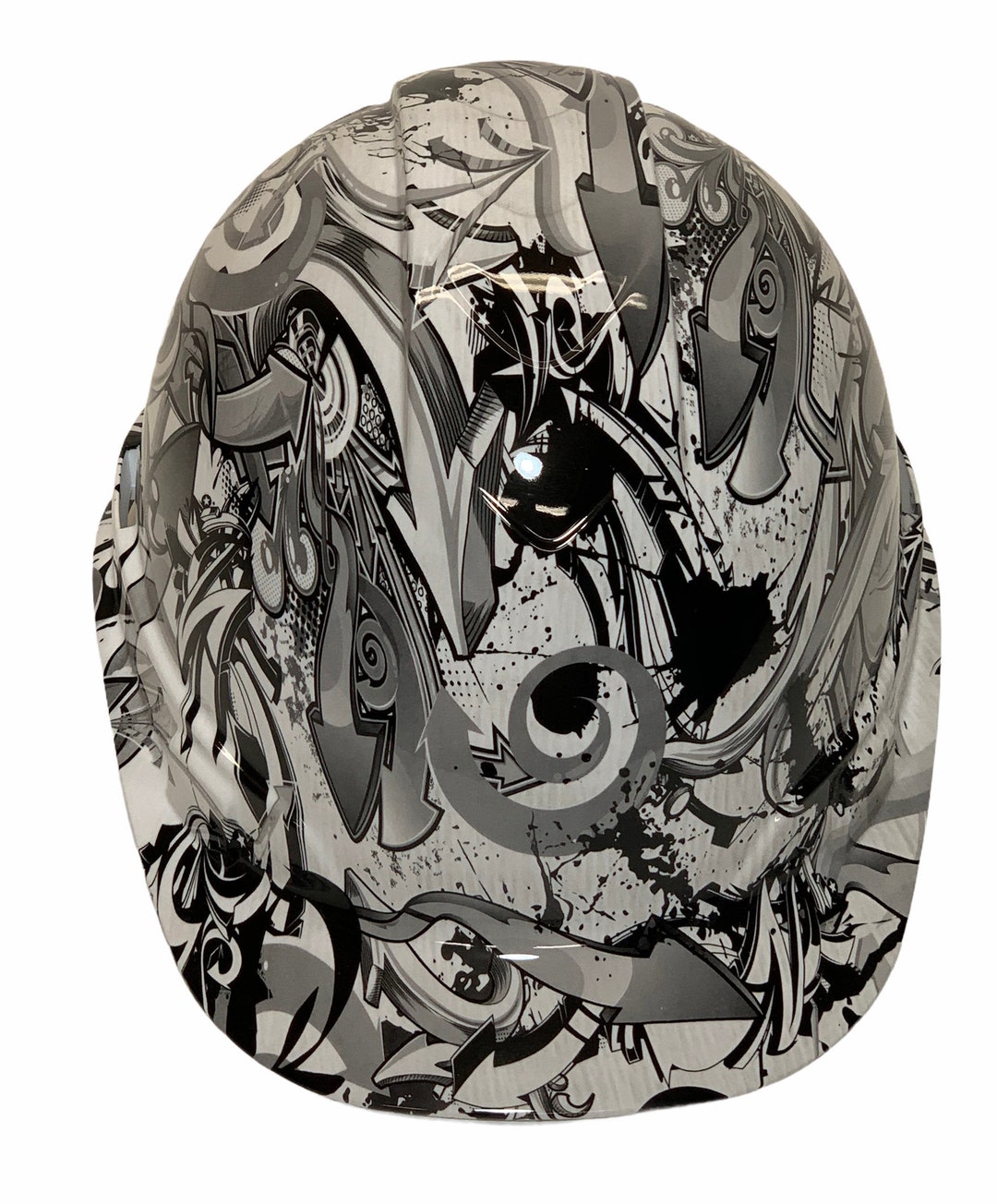 Custom Hydro Dipped White Graffiti Ridgeline Cap Style Hard Hat - Etsy