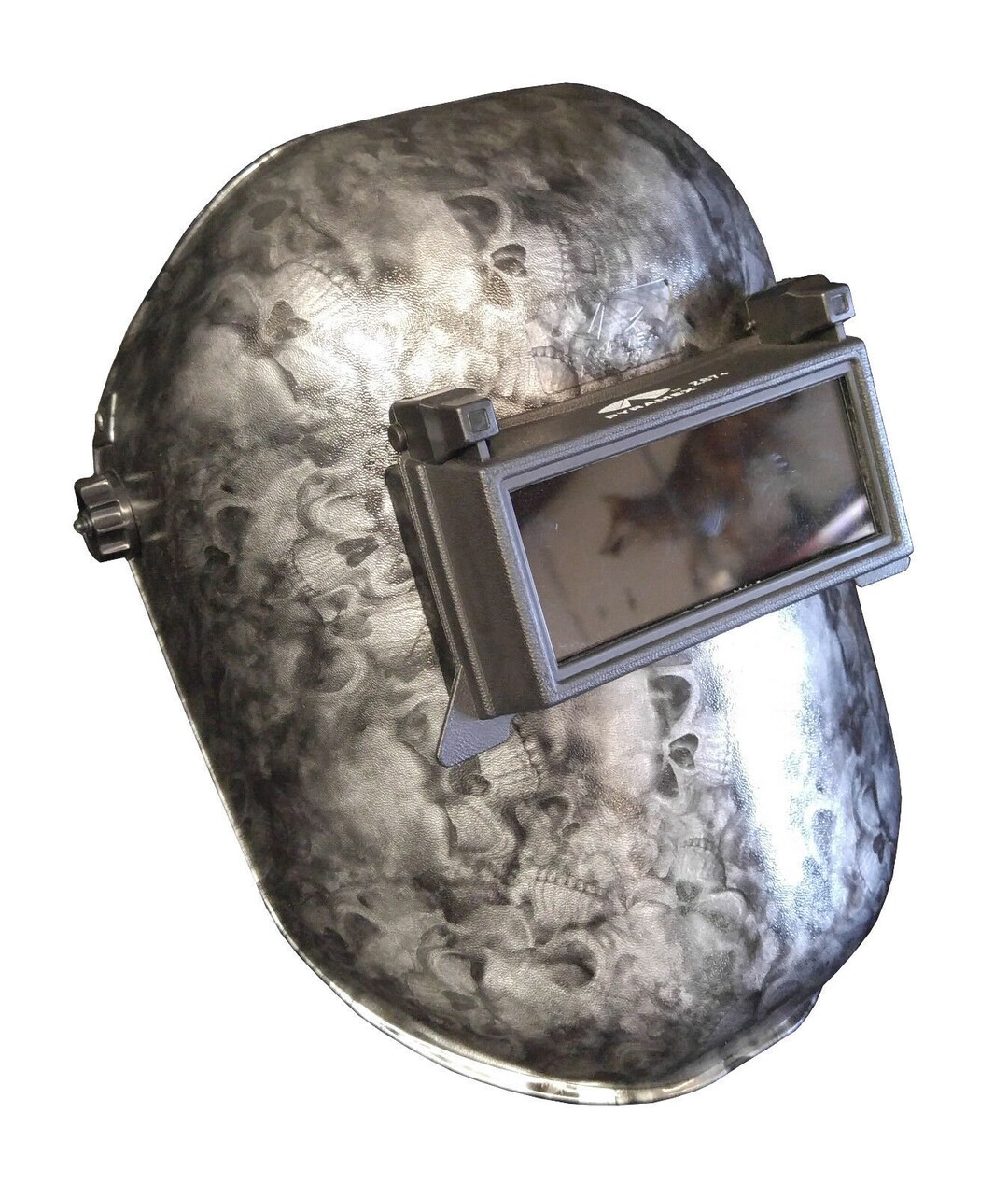 Hydro Dipped Custom Welding Helmet WHP100 Silver Metallic SKULLS - Etsy