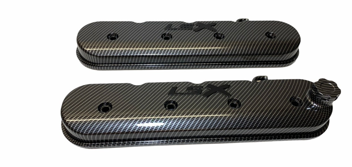 Custom LSX Valve Covers 241-407 Carbon Fiber Dipped With Black - Etsy