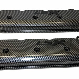 Custom LSX Valve Covers 241-407 Carbon Fiber Dipped With Black LSX - Etsy