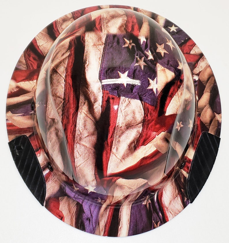 Custom Hydro Dip Respect Flags Lift DAX Fiber HDF-15WG Full Brim ...