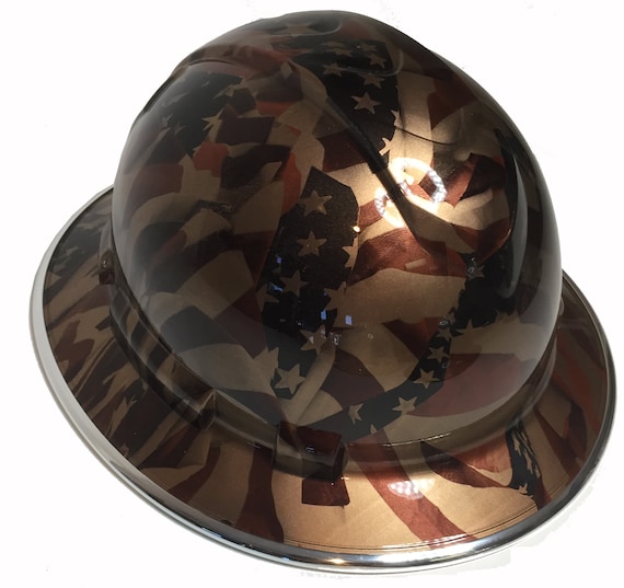 Hard Hat Ridgeline Full Brim Custom Copper Metallic American | Etsy