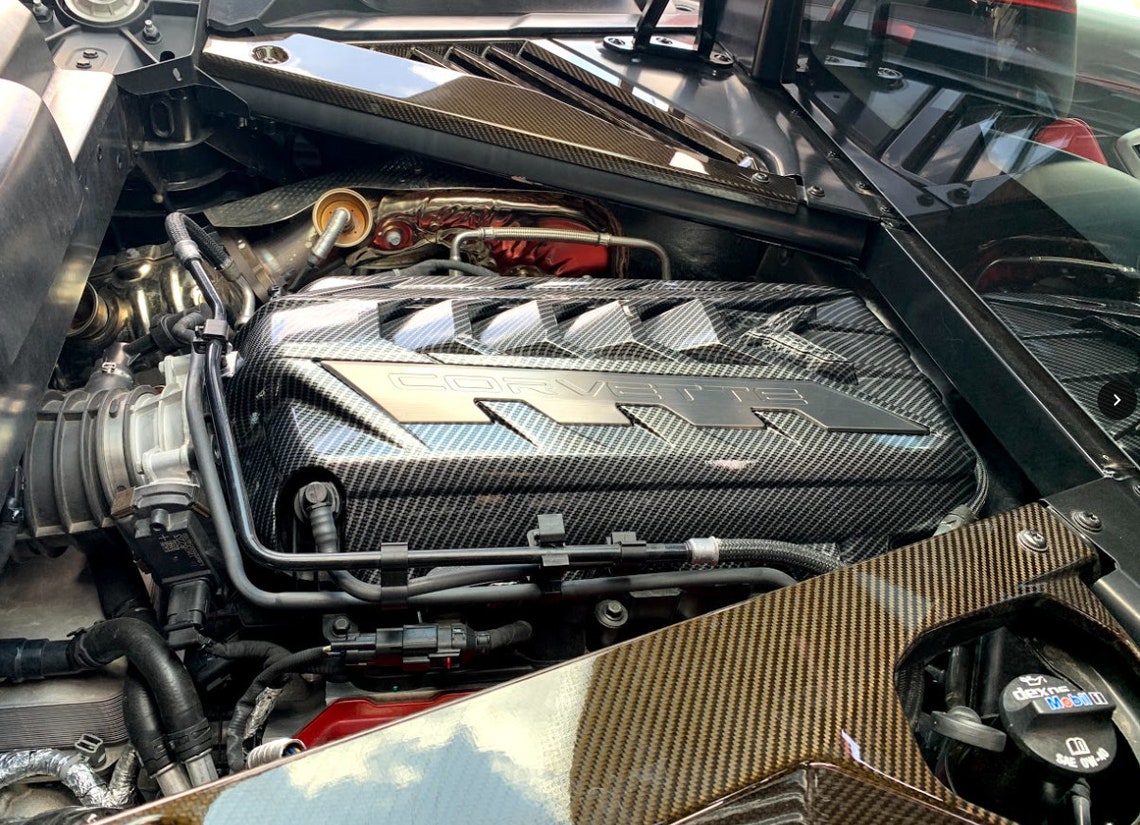 Custom Hydro Dipped 2020+ Corvette Engine Cover Carbon Fiber - Etsy