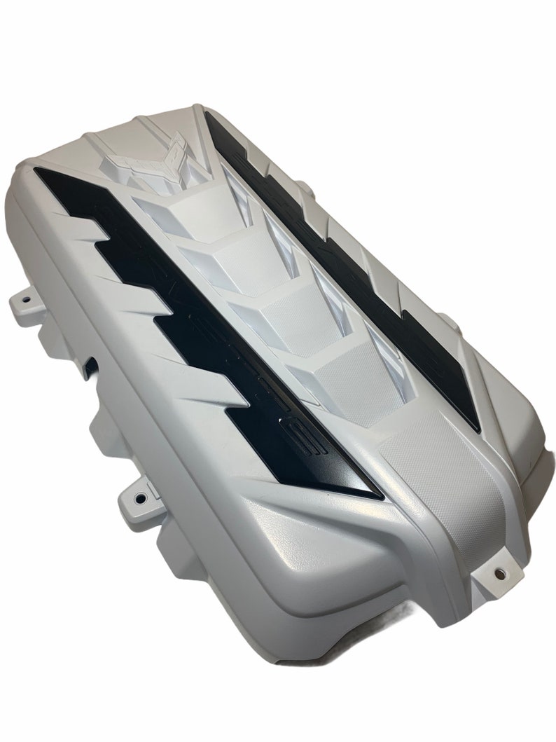 Custom Hydro Dipped 2020+ Corvette Engine Cover White W/black Out - Etsy