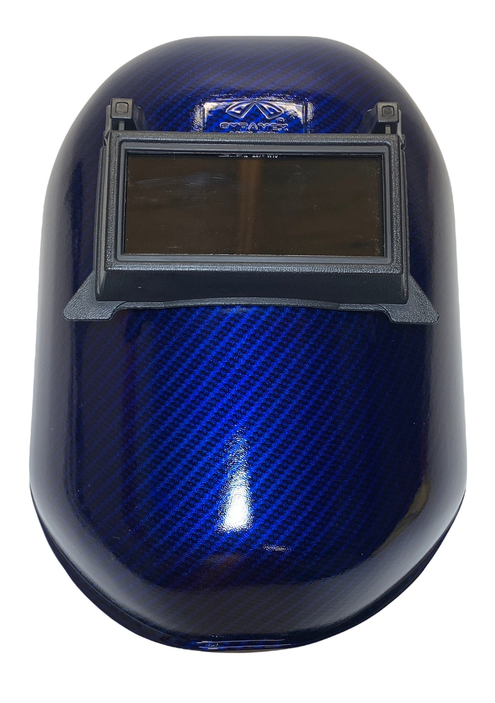 Hydro Dipped Custom Welding Helmet WHP100 Dipped Carbon Fiber Finish Kandy Blue