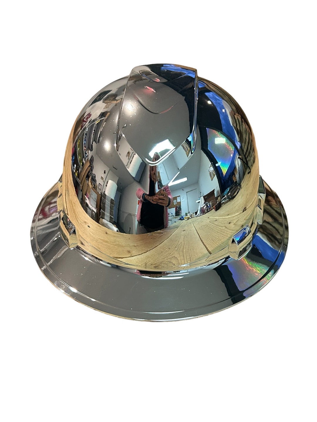 Custom Hydro Dipped Chrome Ridgeline Full Brim Vented Hard Hat - Etsy