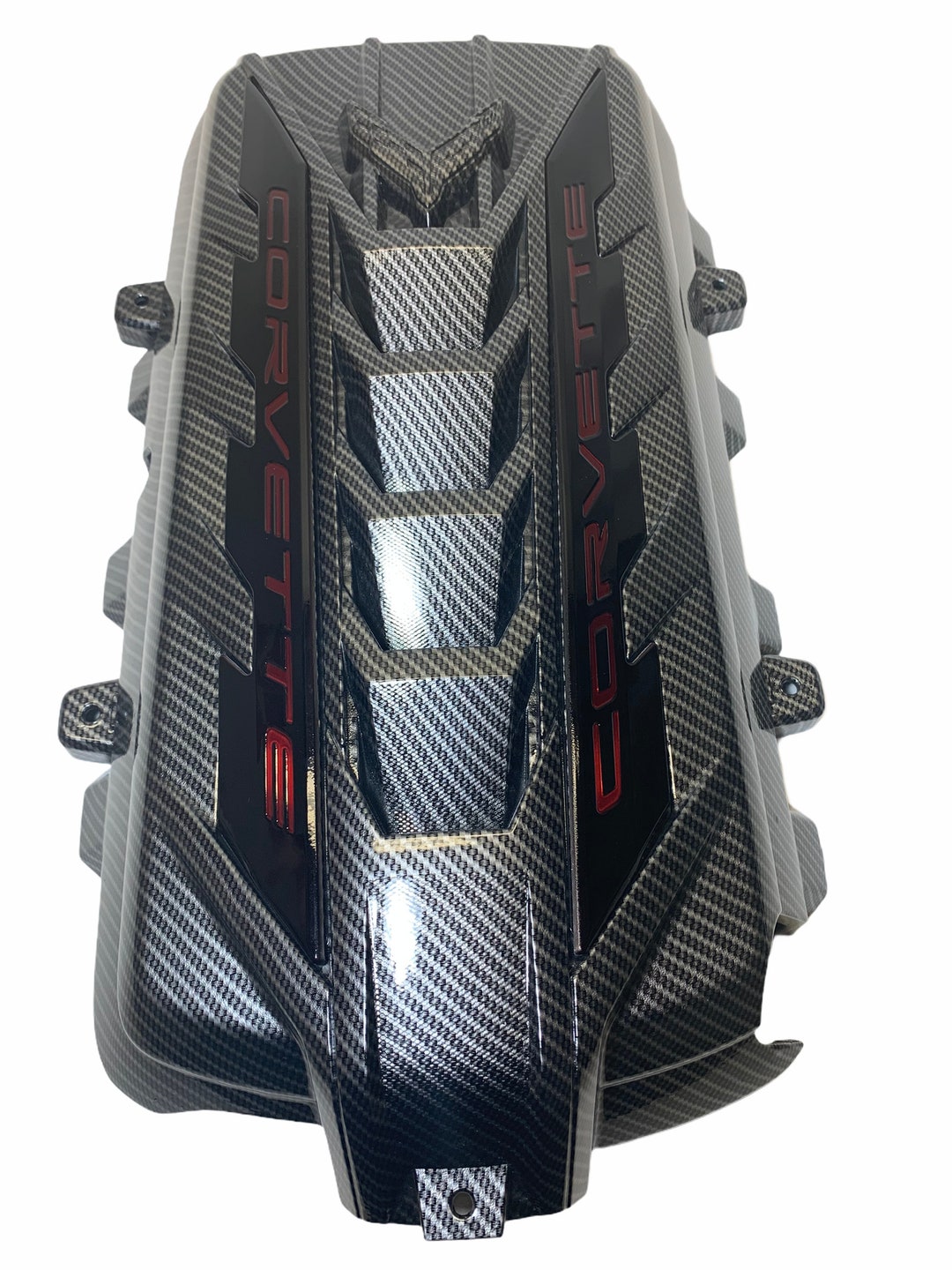 Custom Hydro Dipped 2020+ Corvette Engine Cover Carbon Fiber W/corvette ...