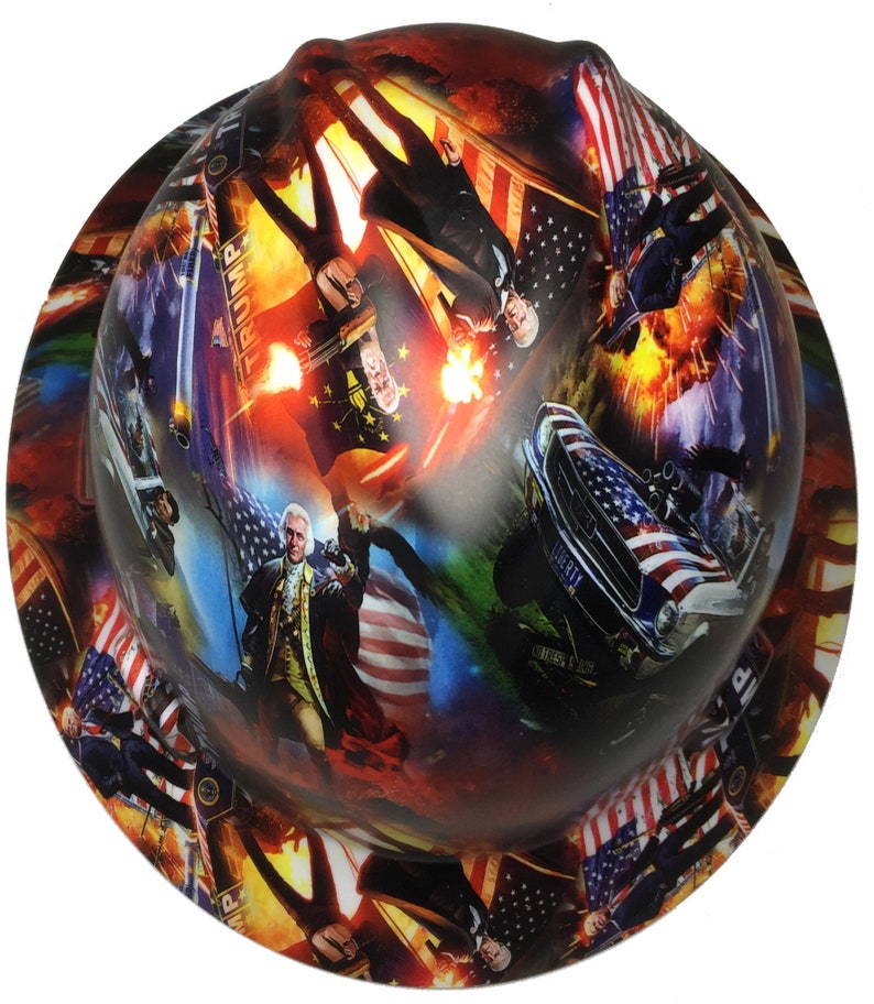 Custom Trump Hard Hat MSA V-gard Full Brim - Etsy