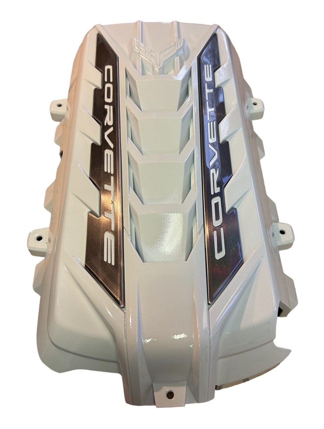 Custom Hydro Dipped 2020+ Corvette Engine Cover White With White ...