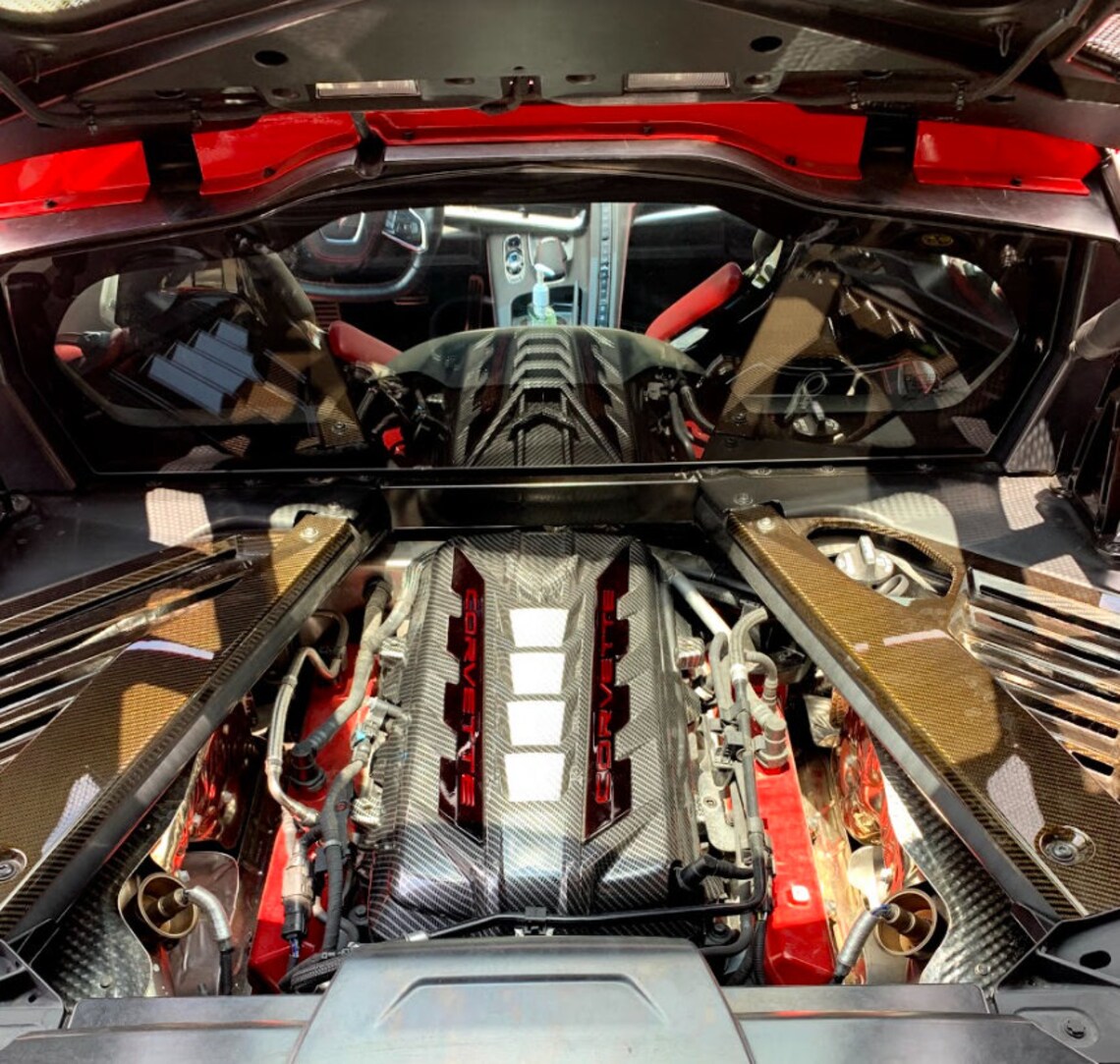 Custom Hydro Dipped 2020 Corvette Engine Cover Carbon Fiber | Etsy