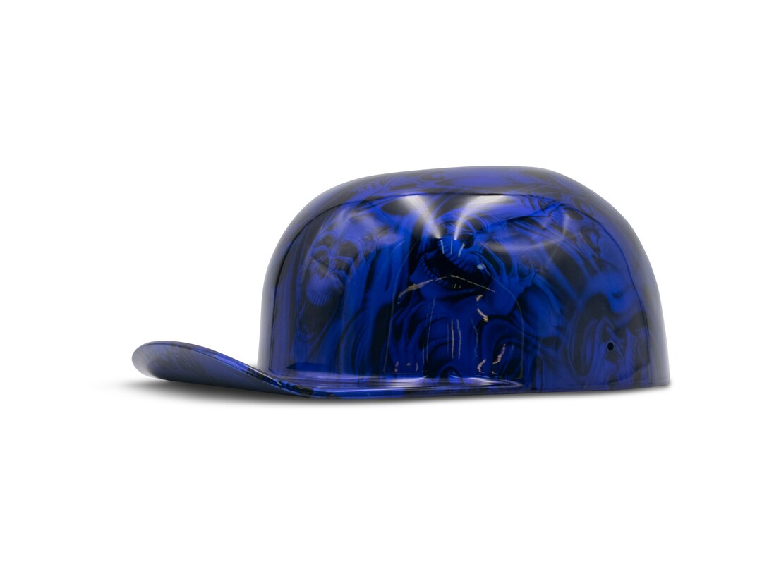 Custom Kandy Blue No Evil Skulls Doughboy Mikes Pro Lid Novelty Helmet ...