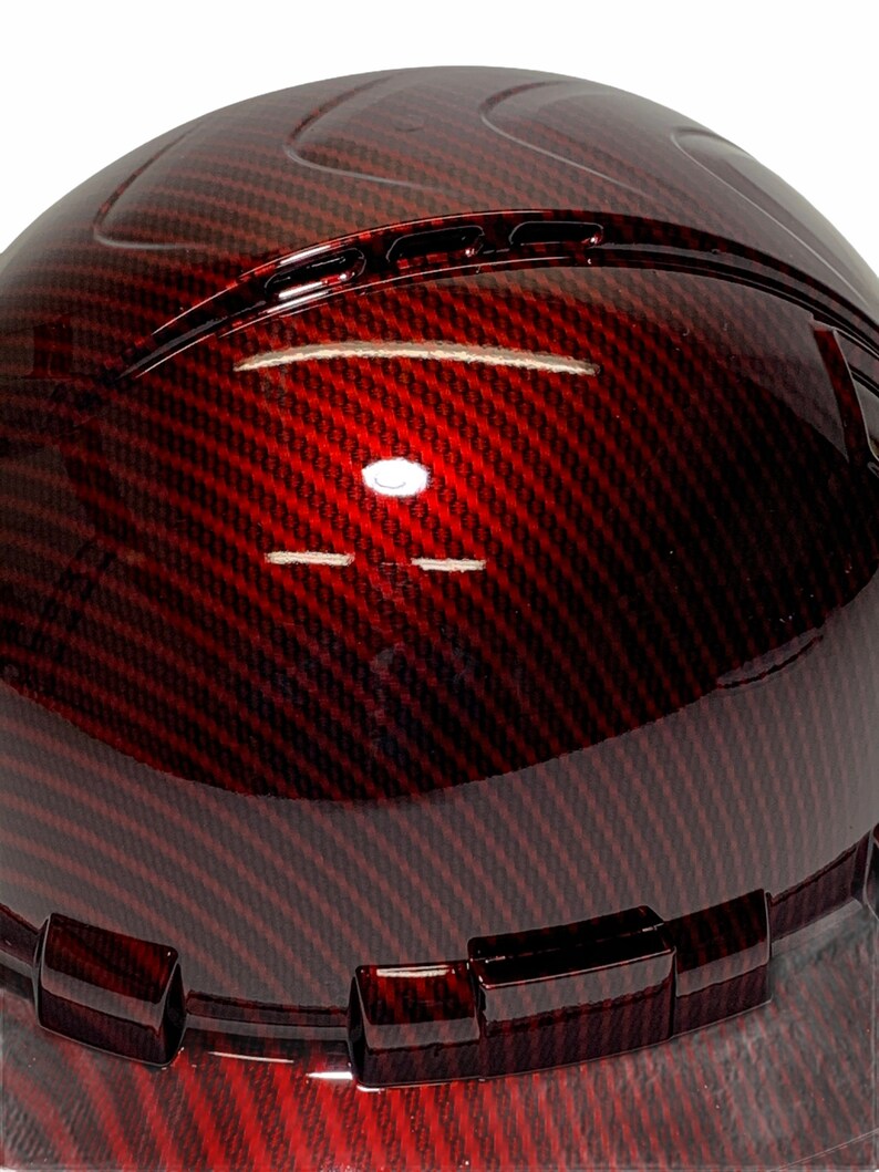 Custom Hard Hat Vented Red Kandy Carbon Fiber Hydro Dipped - Etsy