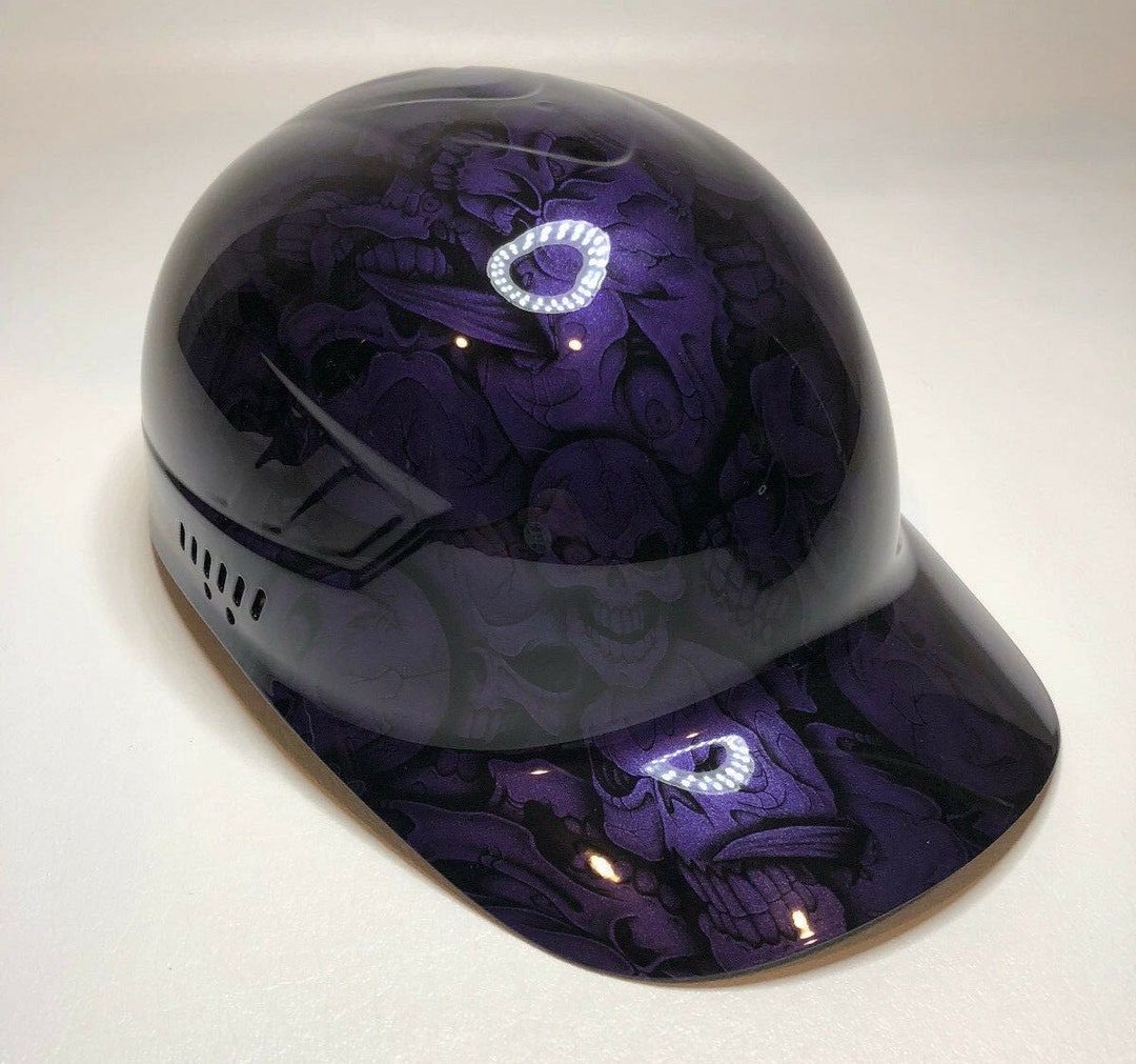 Hydro Dipped Custom Bump Cap Plum Crazy Purple Insanity Skulls - Etsy