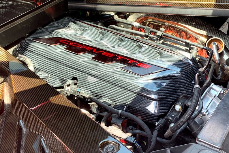 Custom Hydro Dipped 2020 Corvette Engine Cover Sport Carbon - Etsy