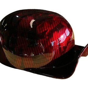 Custom Hydro Dipped Kandy Red Carbon Fiber American Flags2.0 Mikes Pro ...