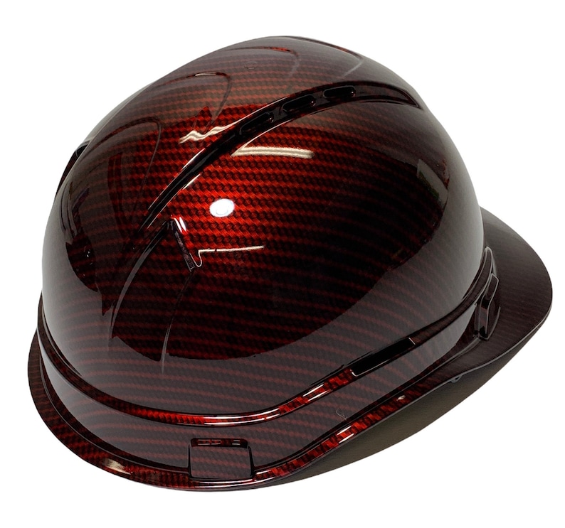 Custom Hydro Dipped Carbon Fiber Kandy Red Hard Hat Ridgeline - Etsy