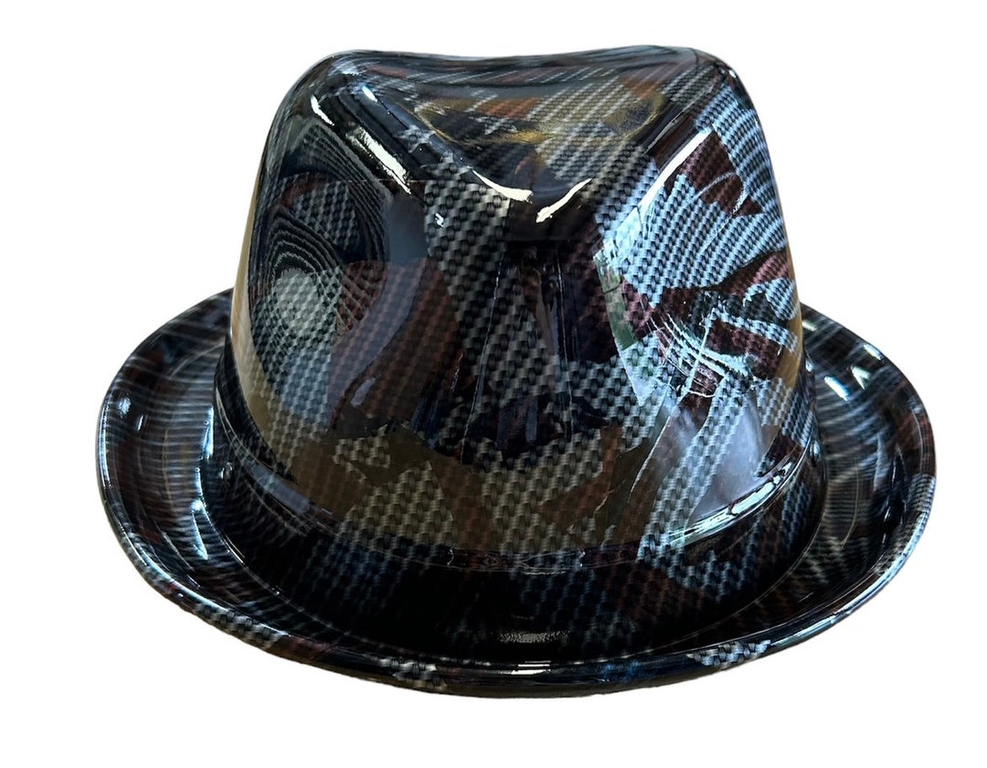 Hydro Dipped Carbon Fiber American Flags Fedora Mikes Pro Lid Novelty ...