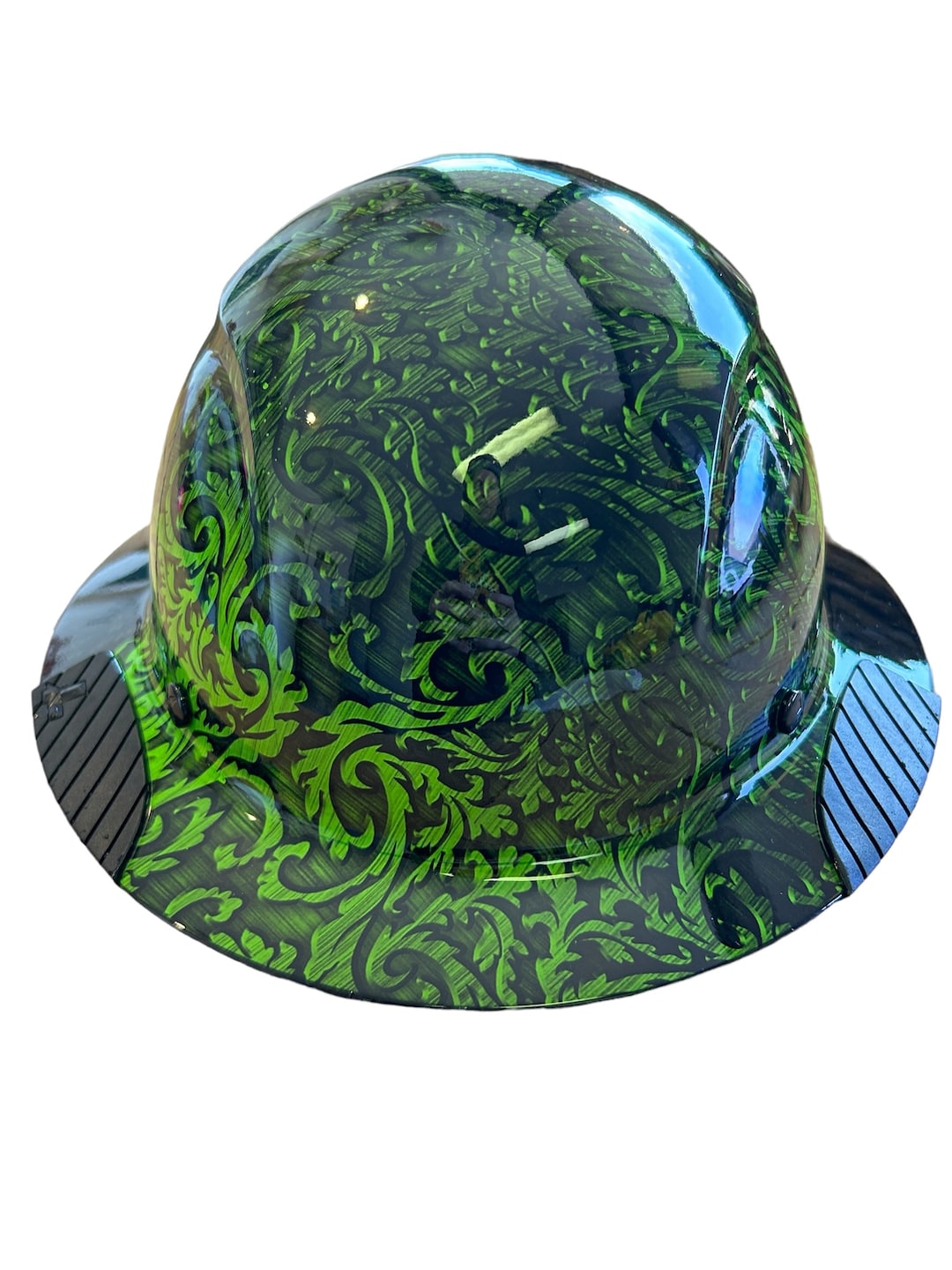 Custom Hydro Dip Green and Black 50/fifty Dark Lilies Lift Fiber Resin ...