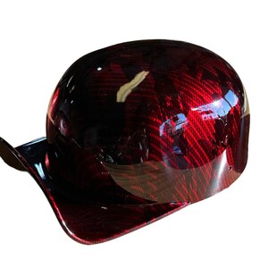 Custom Hydro Dipped Kandy Red Carbon Fiber American Flags2.0 Mikes Pro ...