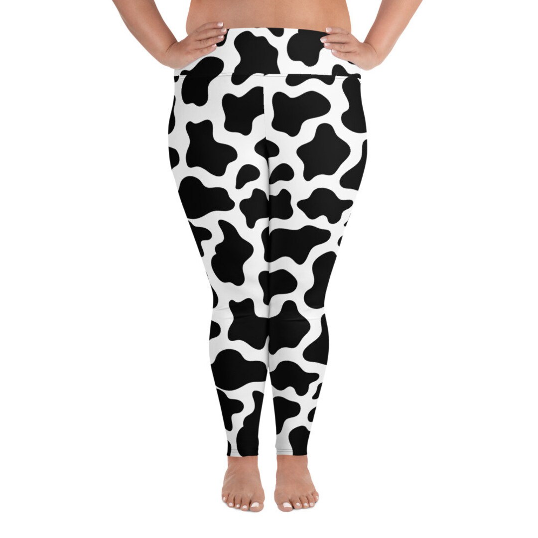Cow Print All-over Print Plus Size Leggings - Etsy