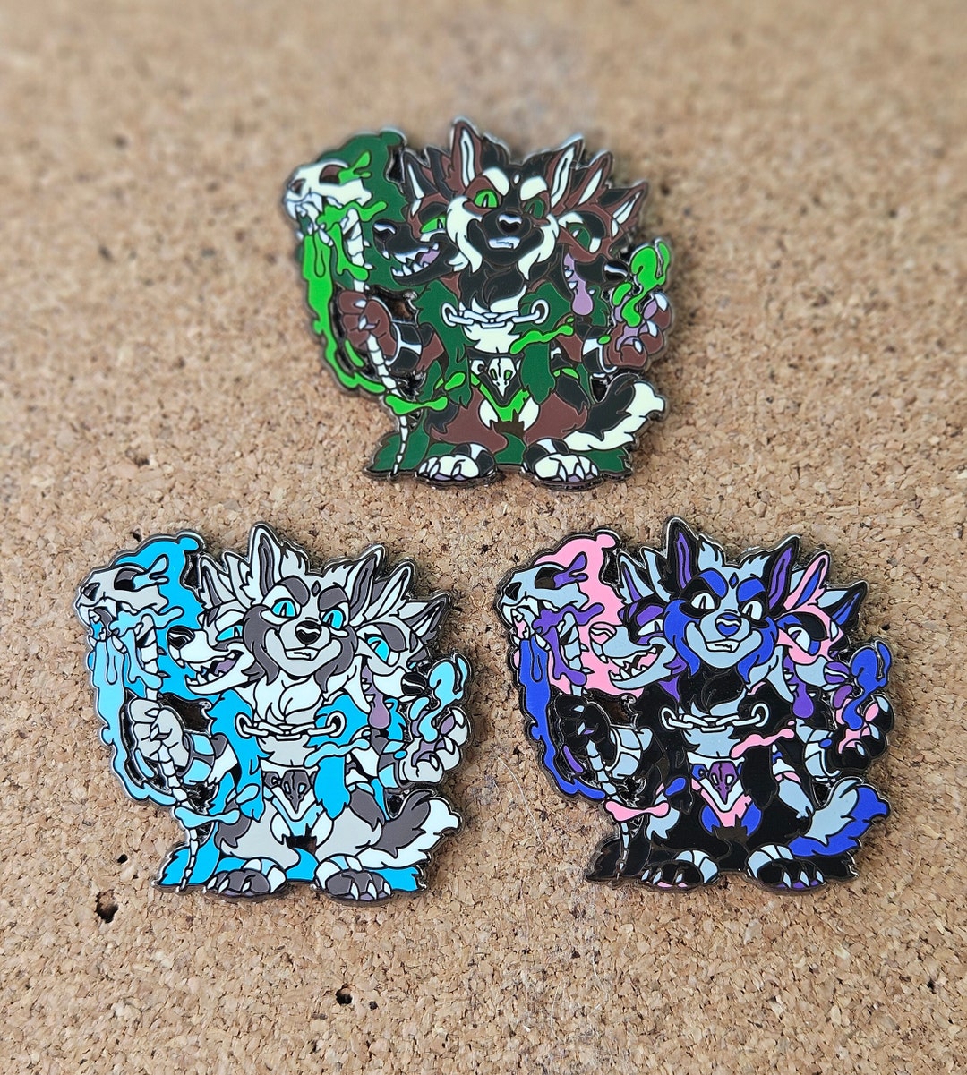 Cerberus Sorcerer Enamel Pin - Etsy