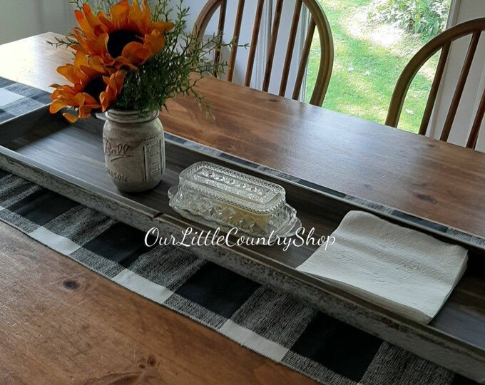 Farmhouse Centerpiece Box DECOR Not Included Rustic Table - Etsy