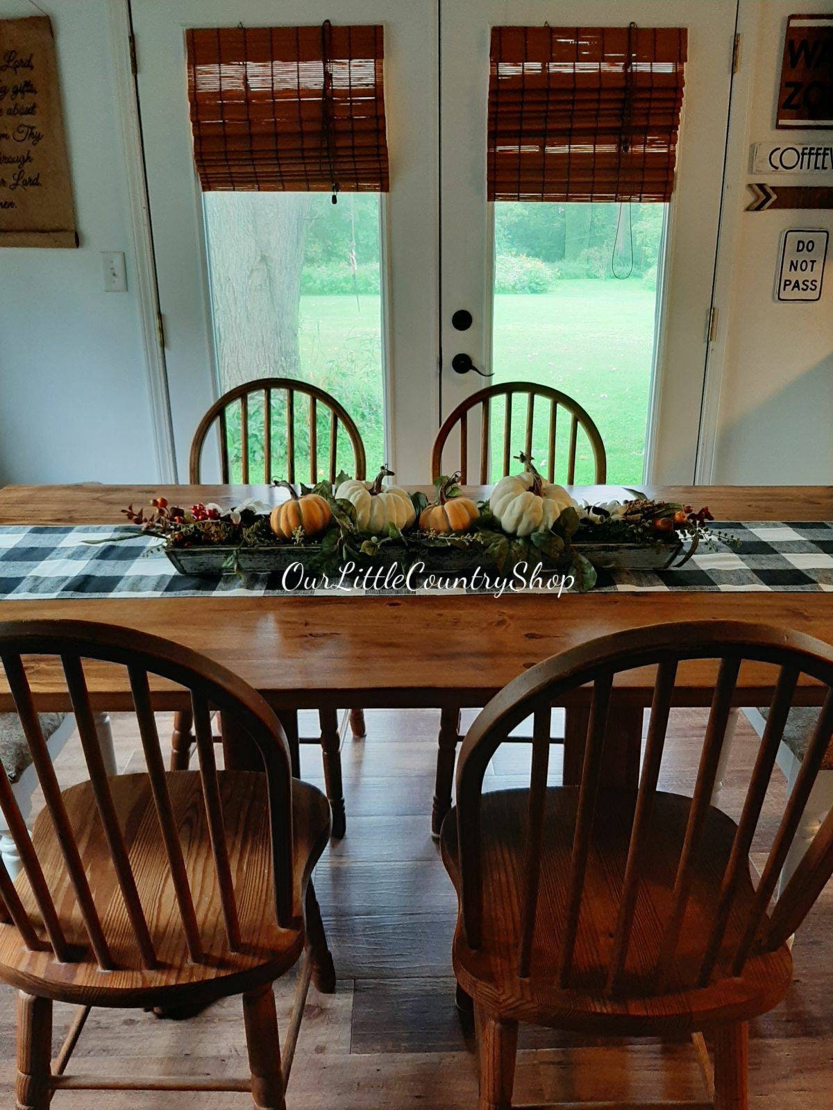 Farmhouse centerpiece box DECOR not included Rustic table | Etsy