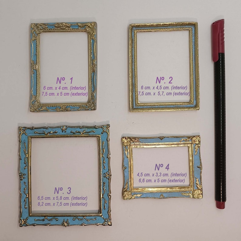 Miniature Frames, Hand Painted - Etsy