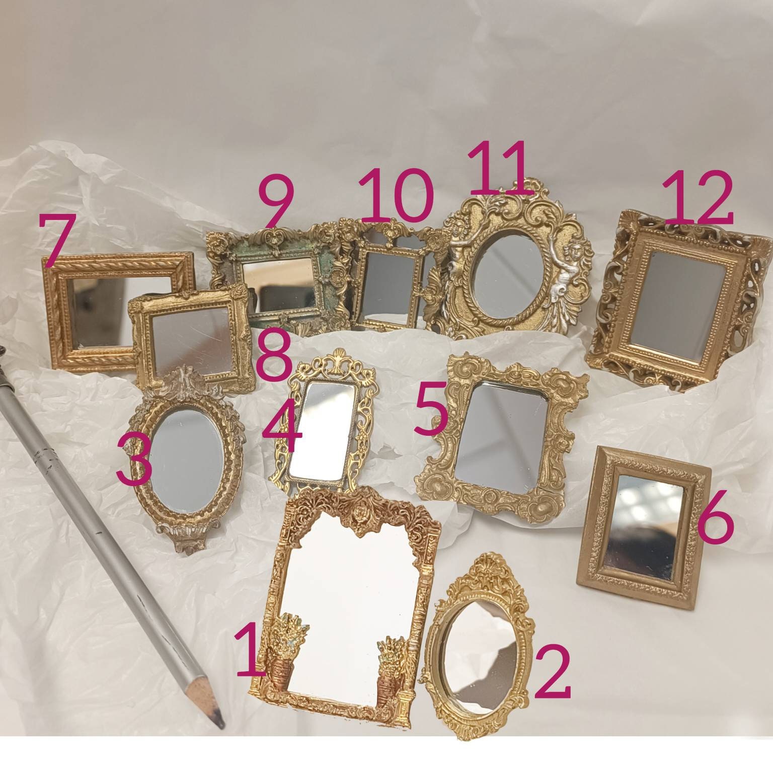 Artisan Mirrors glass Esc. 1/12 - Etsy