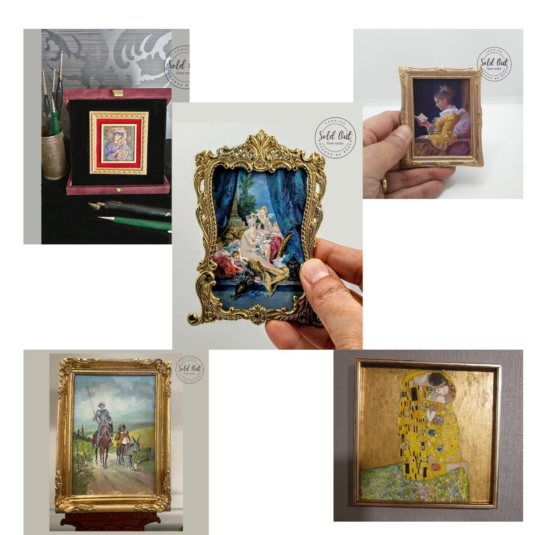 Miniature Paintings, Hand Painted. Miniature Works of Art. Think of ...