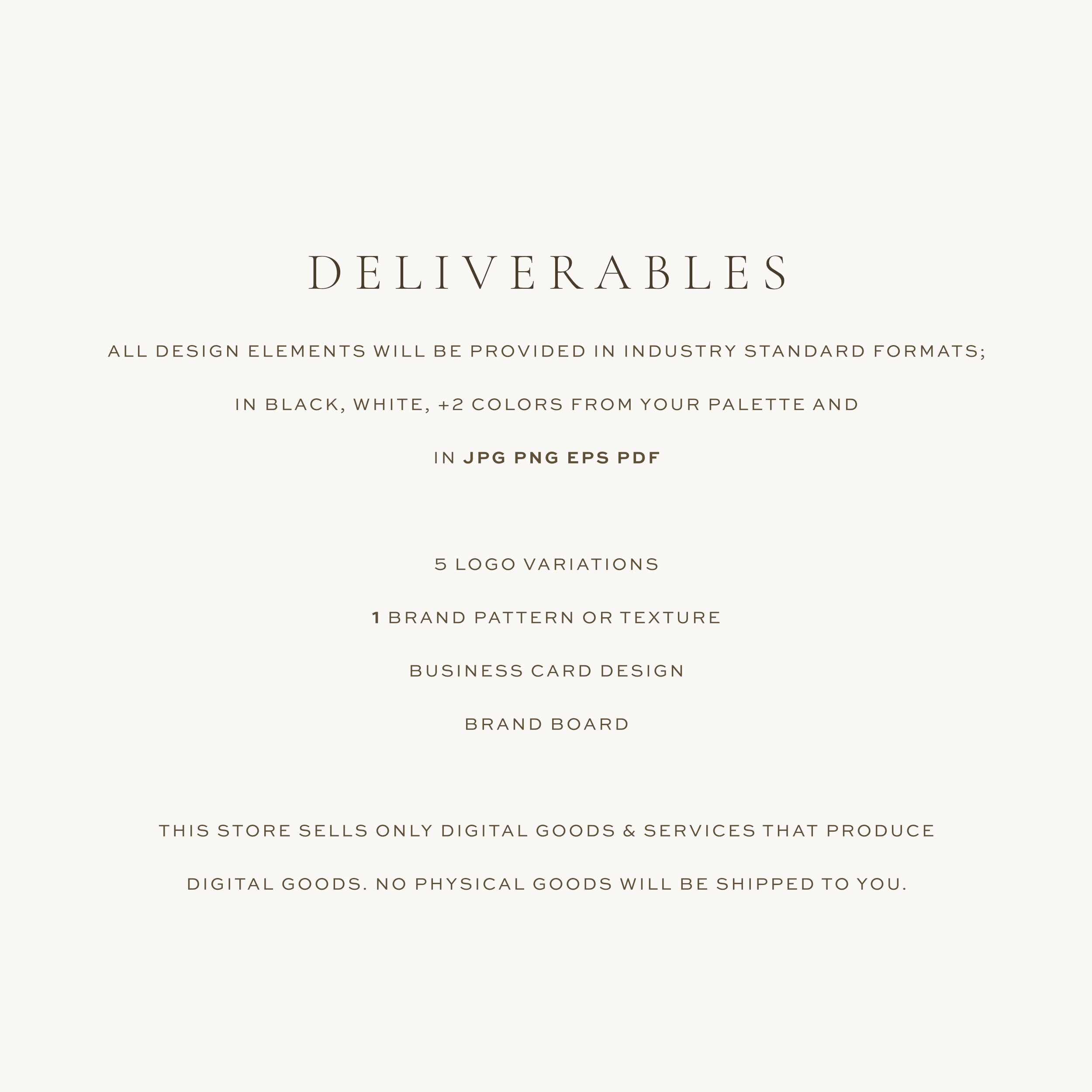 Modern Premade Logo Design Set Semi-custom Logo Premade Brand Design ...