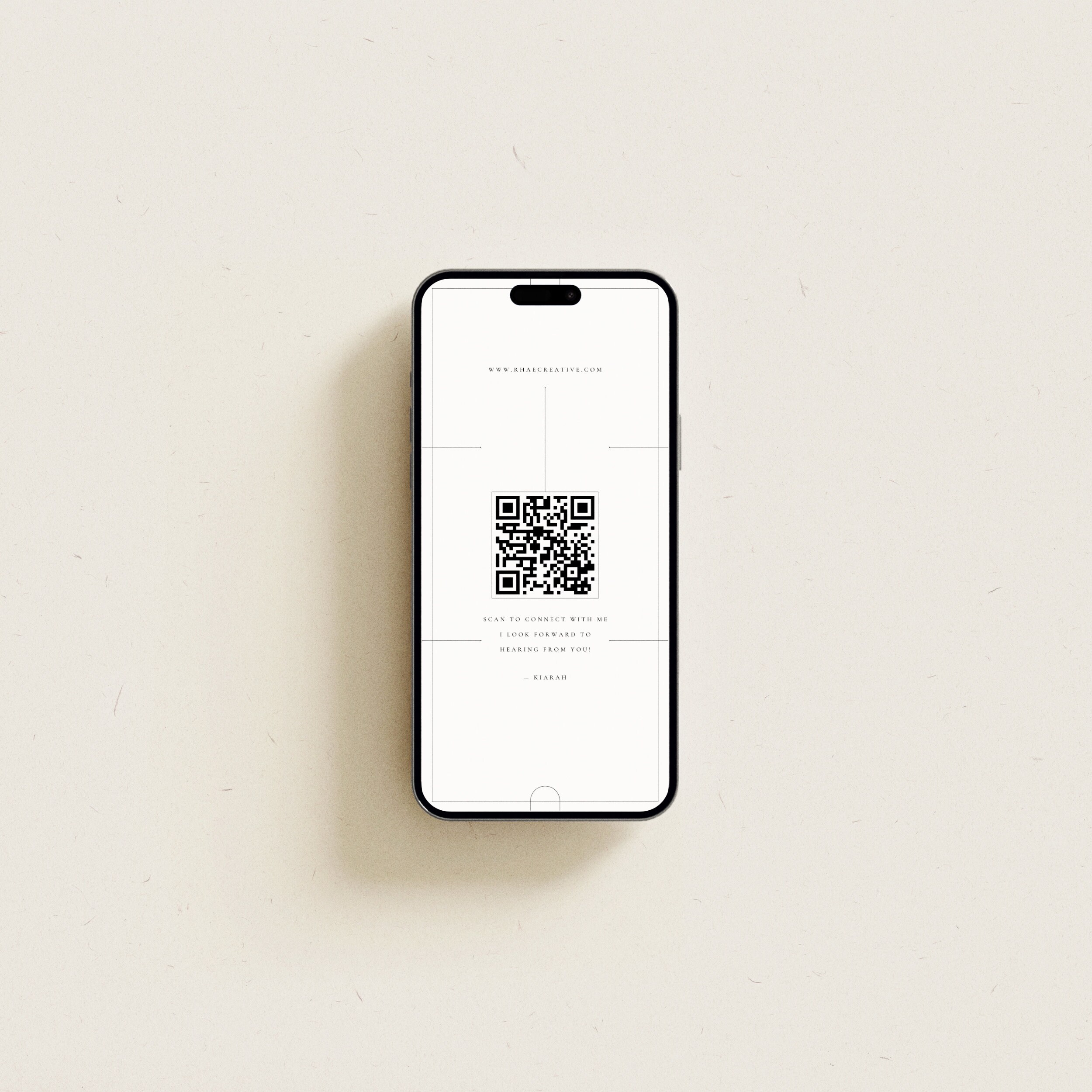 Modern Digital Business Card QR Code Design Template QR Code - Etsy