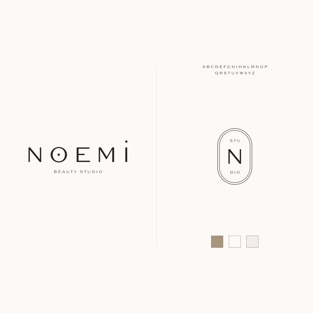 Modern Premade Logo Design Set | Minimal Premade Logo | Wordmark Logo ...